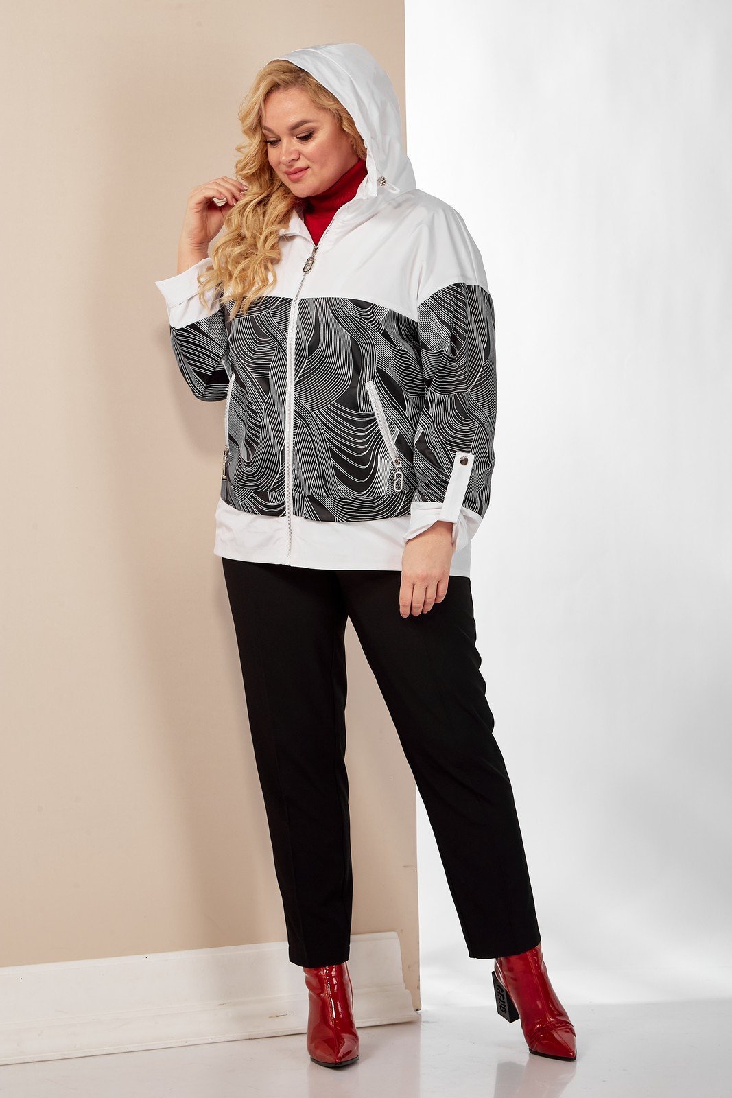 Куртка 2117 белый Shetti купить - 6% скидка | в наличии